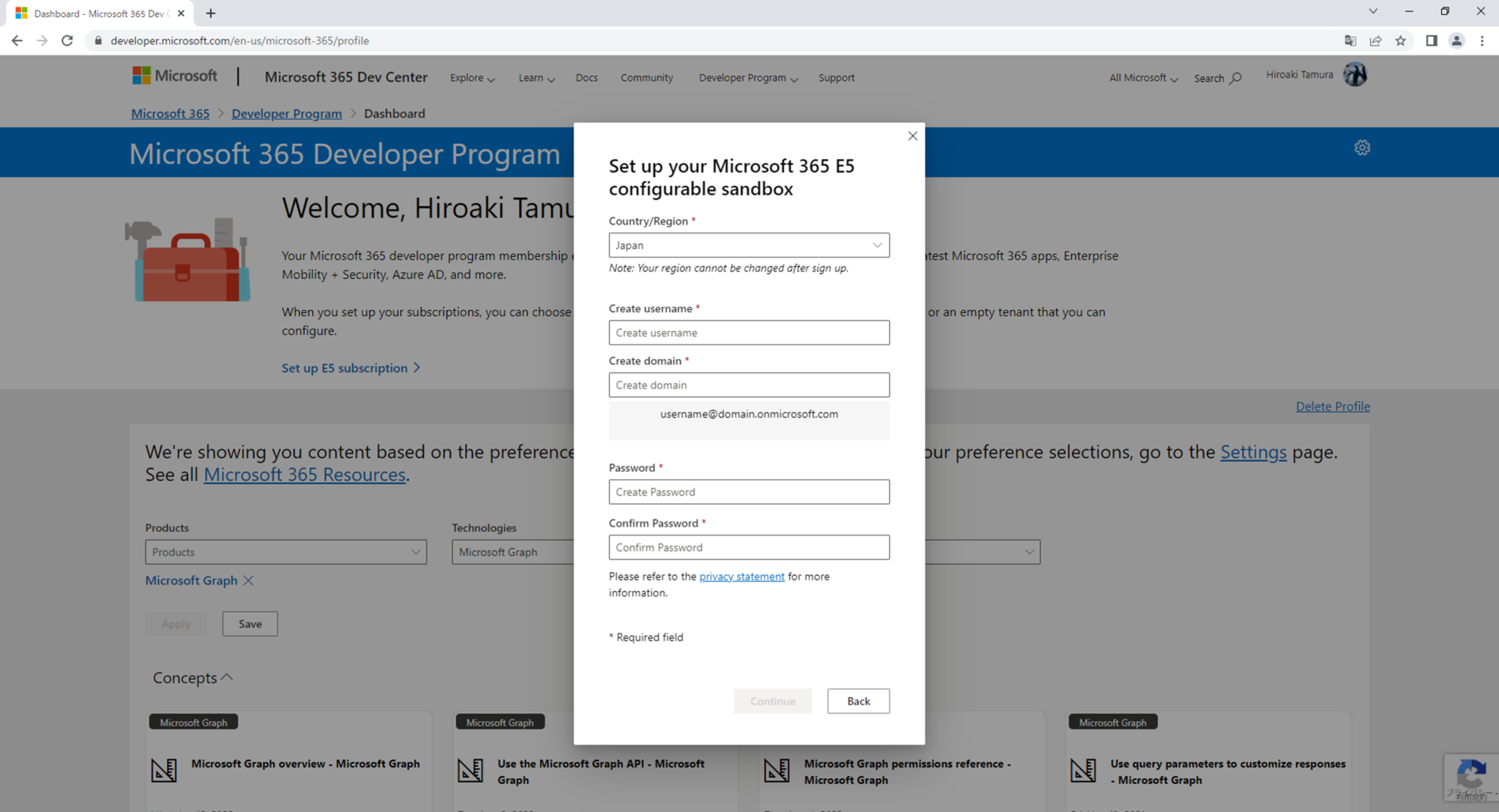 Microsoft 365 Developer Program | Microsoft 365 実験室